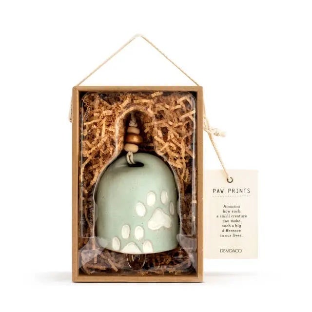 Paw Prints Inspired Bell | Pet Memorial Decor | Thimbleberry House